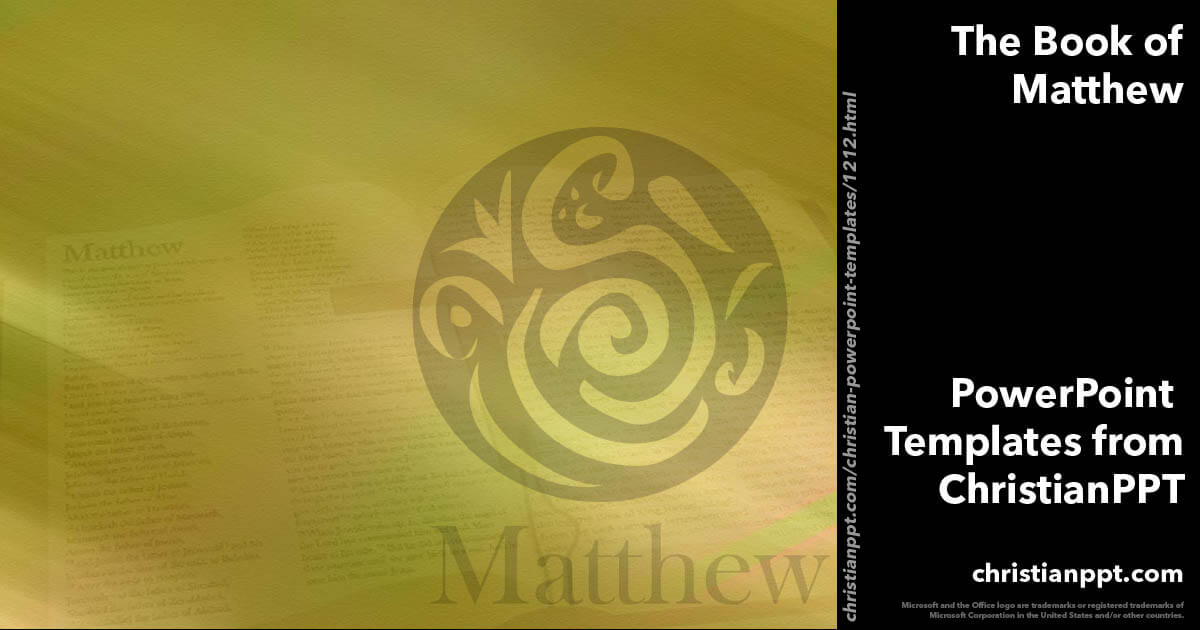 The Book of Matthew - Christian PowerPoint Templates