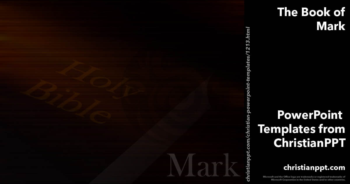 The Book of Mark - Christian PowerPoint Templates
