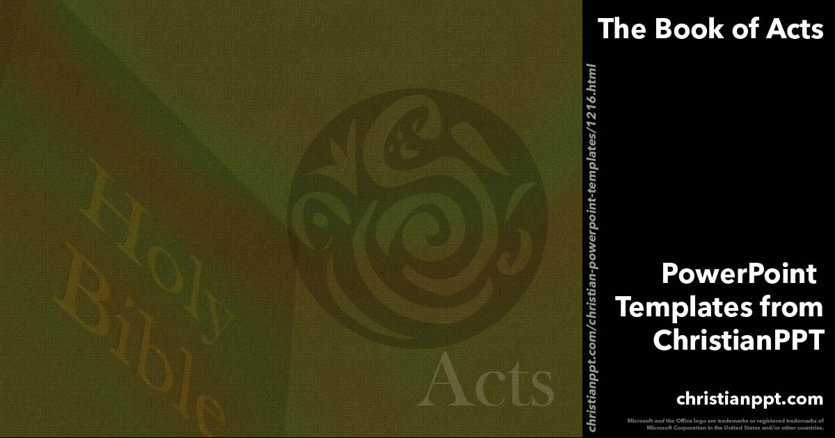 The Book of Acts - Christian PowerPoint Templates
