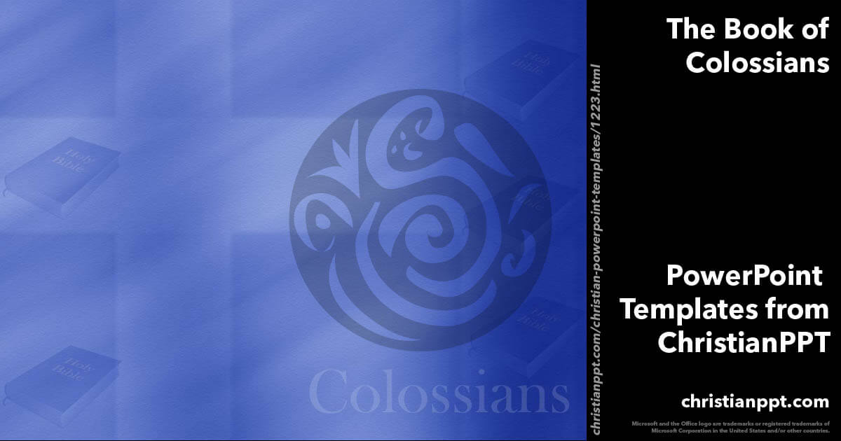 The Book of Colossians - Christian PowerPoint Templates