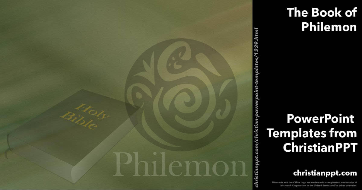 The Book of Philemon - Christian PowerPoint Templates