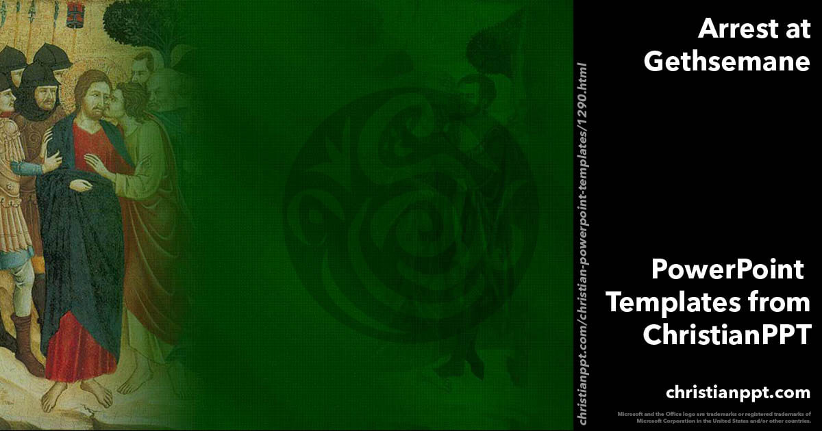 Arrest at Gethsemane 04 - Christian PowerPoint Templates