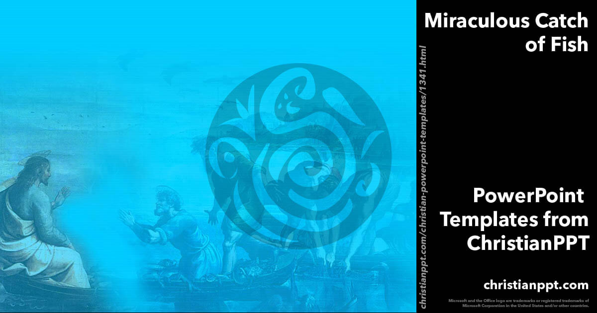Miraculous Catch of Fish 02 - Christian PowerPoint Templates