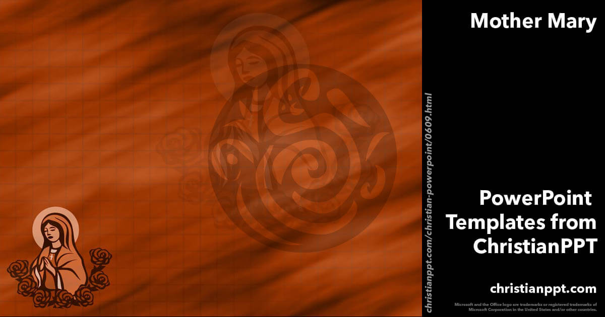 Mother Mary 05 - Christian PowerPoint Templates