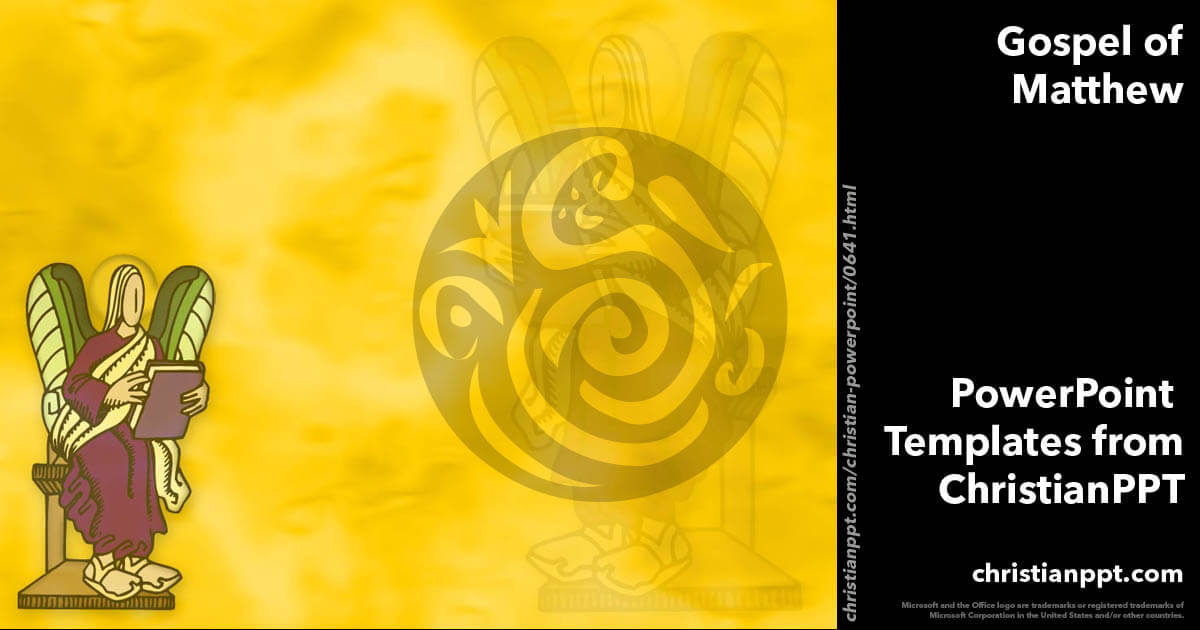 Gospel of Matthew 01 - Christian PowerPoint Templates