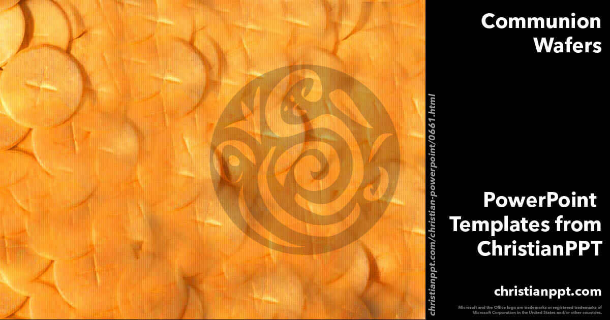 Communion Wafers 03 - Christian PowerPoint Templates
