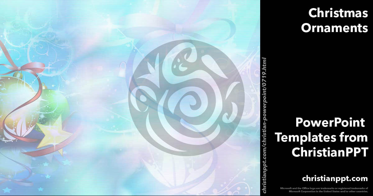 Christmas Ornaments 03 - Christian PowerPoint Templates