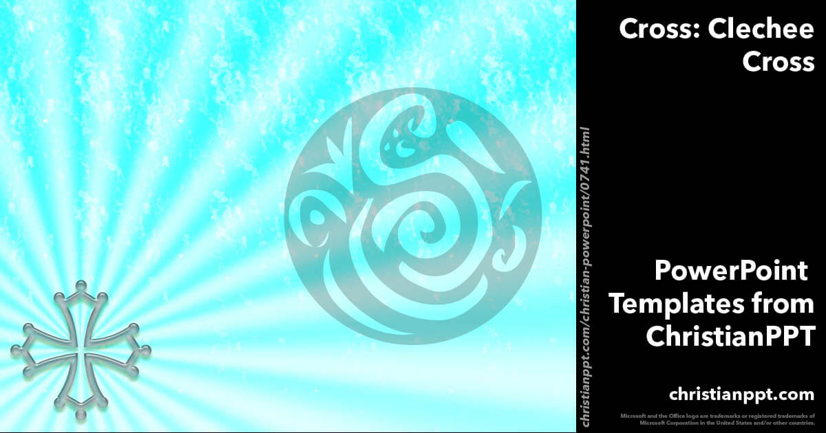 Cross: Clechee Cross 04 - Christian PowerPoint Templates