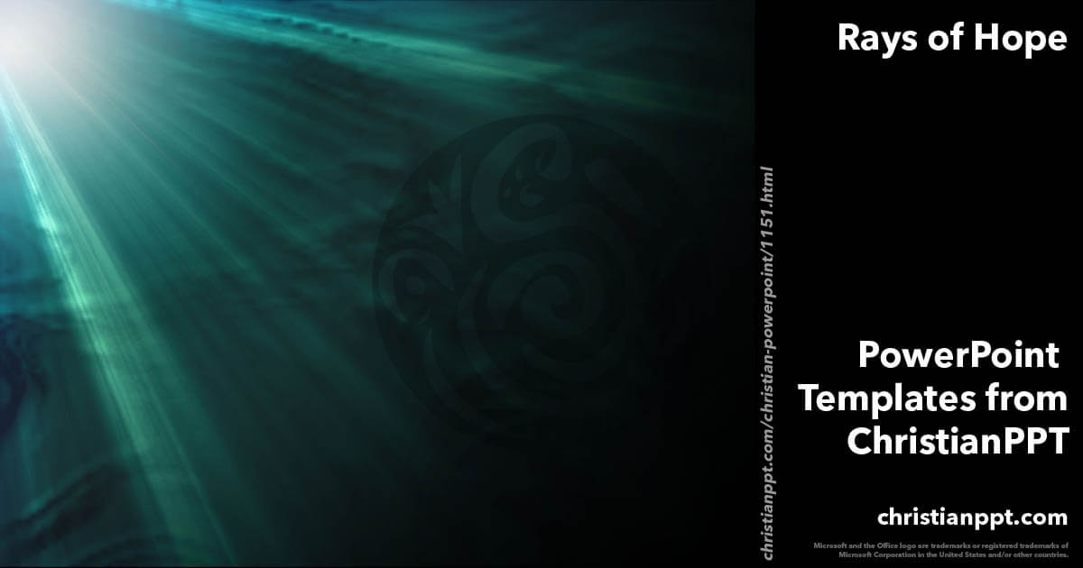 Rays of Hope 01 - Christian PowerPoint Templates