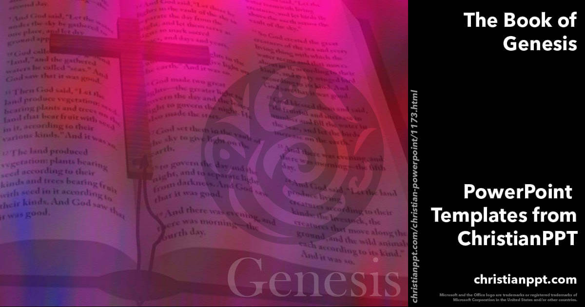 The Book of Genesis - Christian PowerPoint Templates