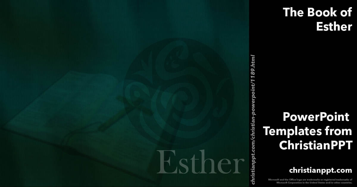 The Book of Esther - Christian PowerPoint Templates