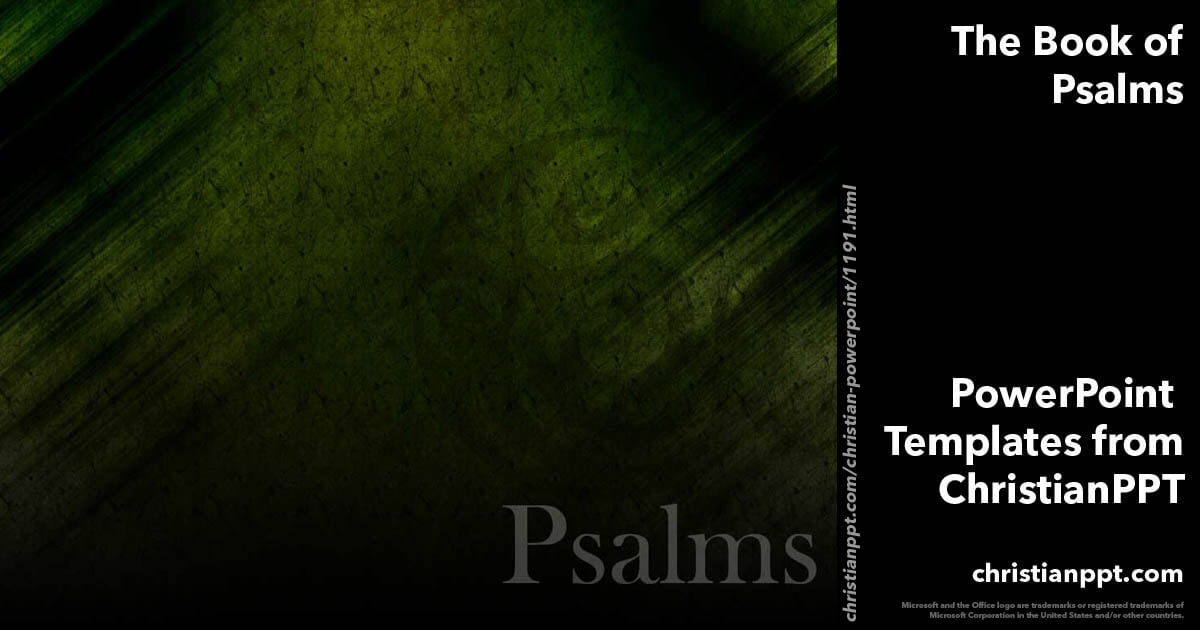 The Book of Psalms - Christian PowerPoint Templates