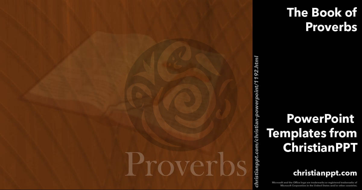 The Book of Proverbs - Christian PowerPoint Templates