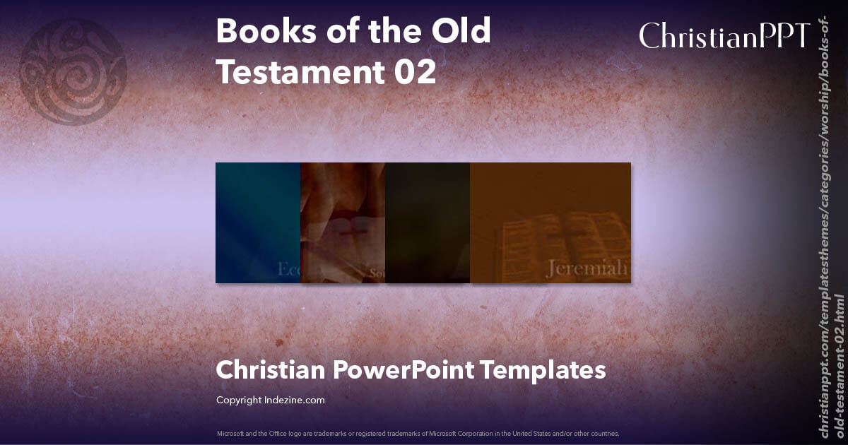 Books of the Old Testament 02 Christian PowerPoint Templates