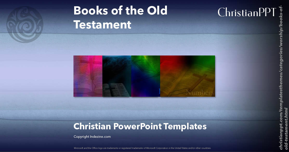 Books of the Old Testament Christian PowerPoint Templates