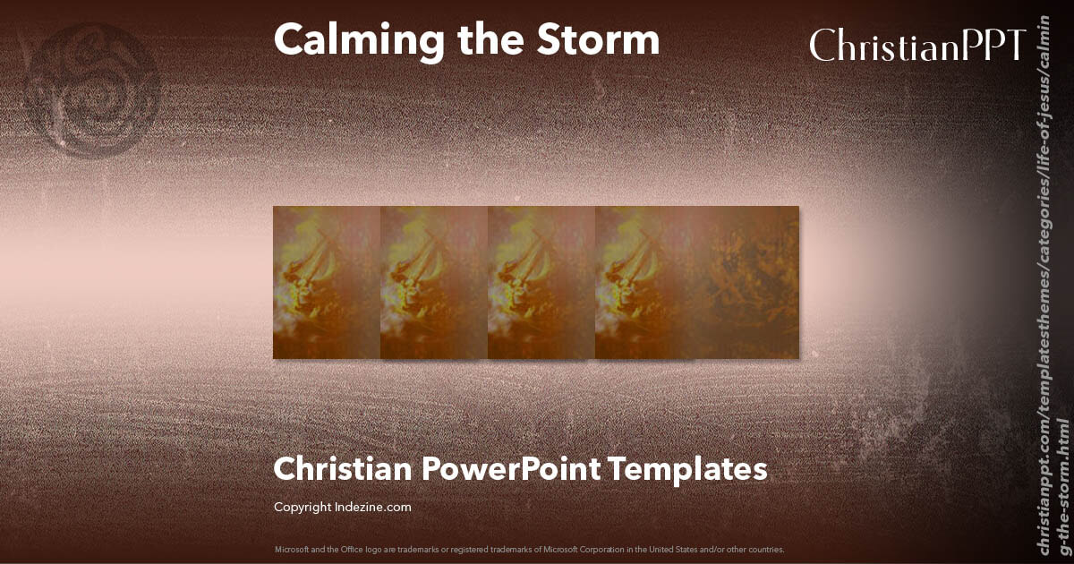 Calming the Storm Christian PowerPoint Templates
