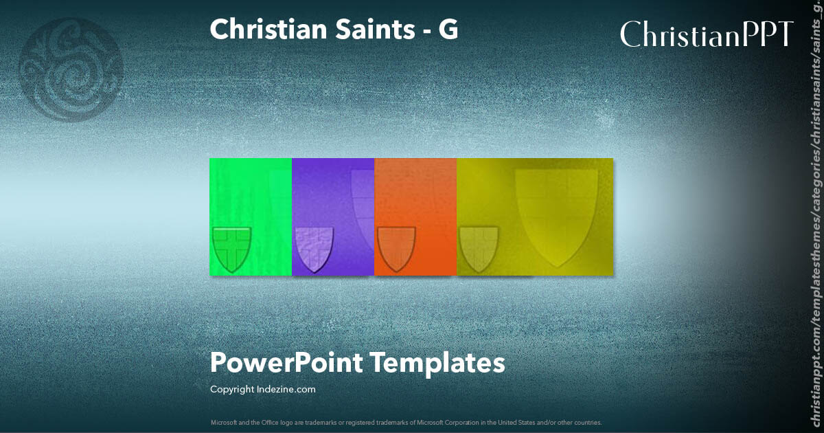 Christian Saints - G PowerPoint Templates
