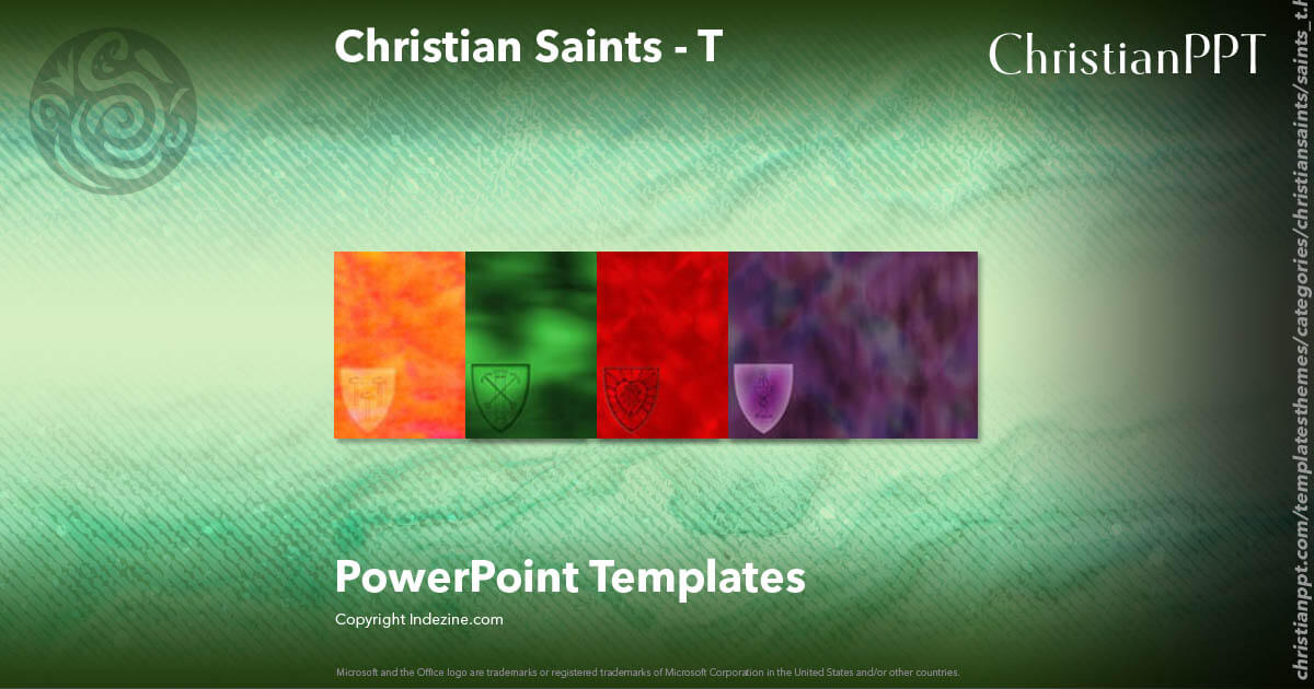 Christian Saints - T PowerPoint Templates