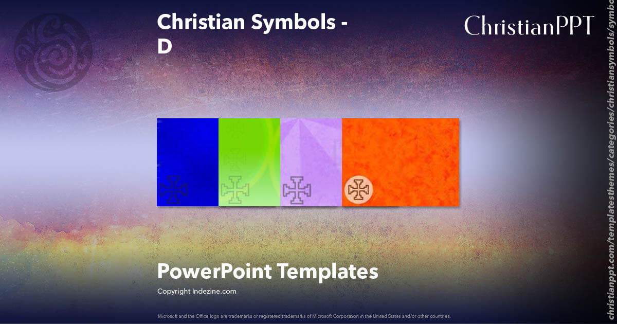 Christian Symbols - D PowerPoint Templates