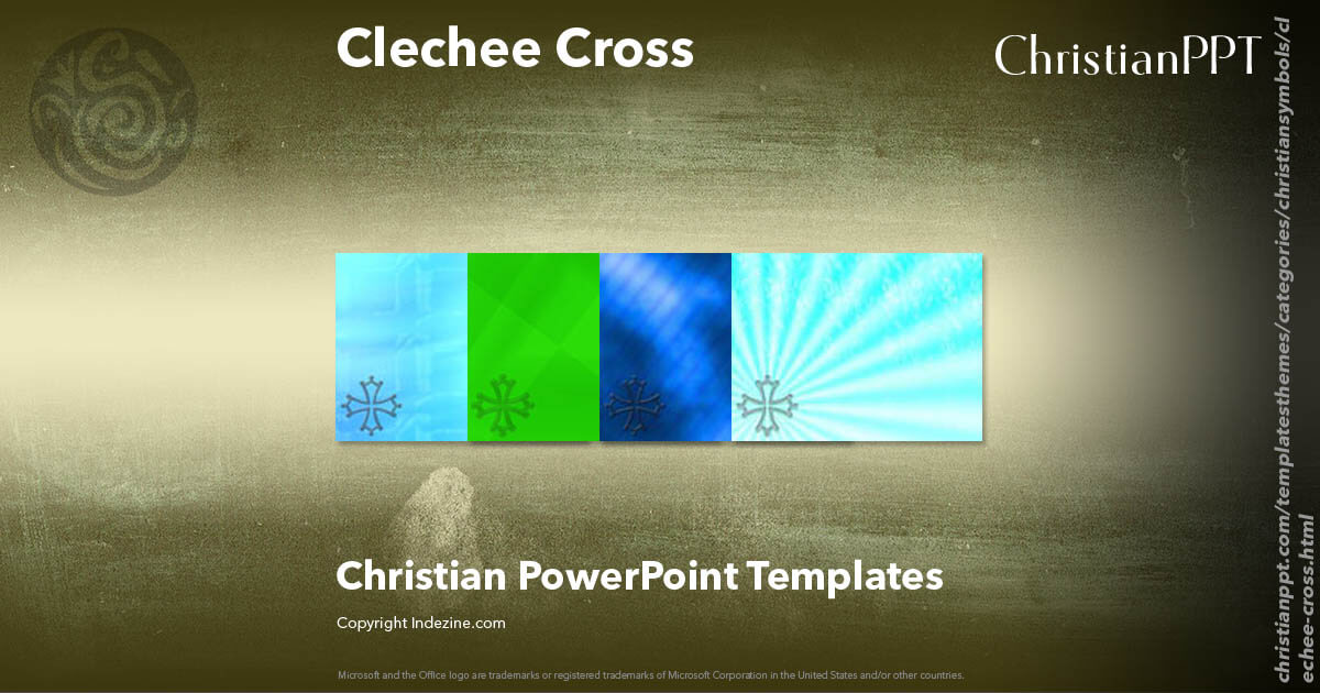Clechee Cross Christian PowerPoint Templates