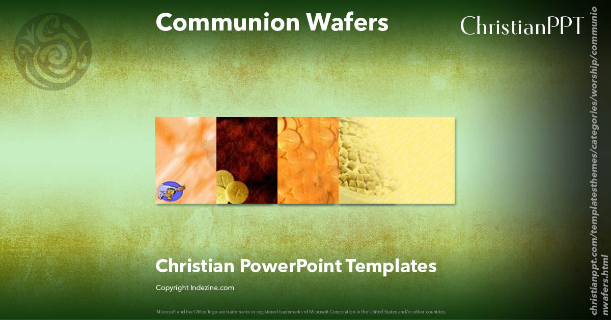 Communion Wafers Christian PowerPoint Templates