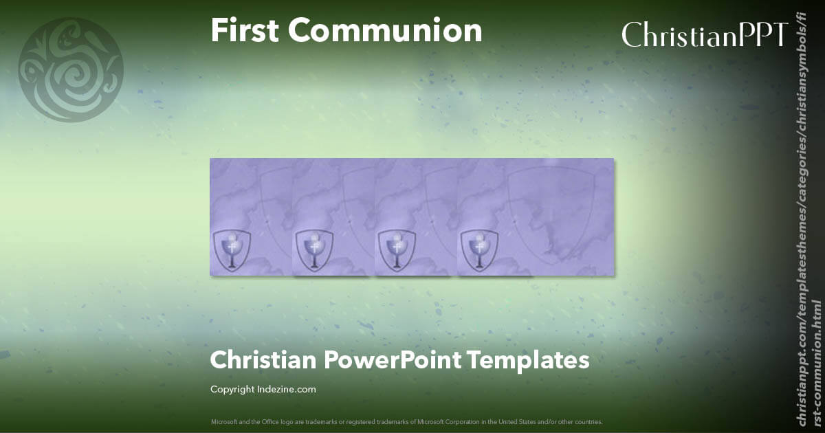 First Communion Christian PowerPoint Templates