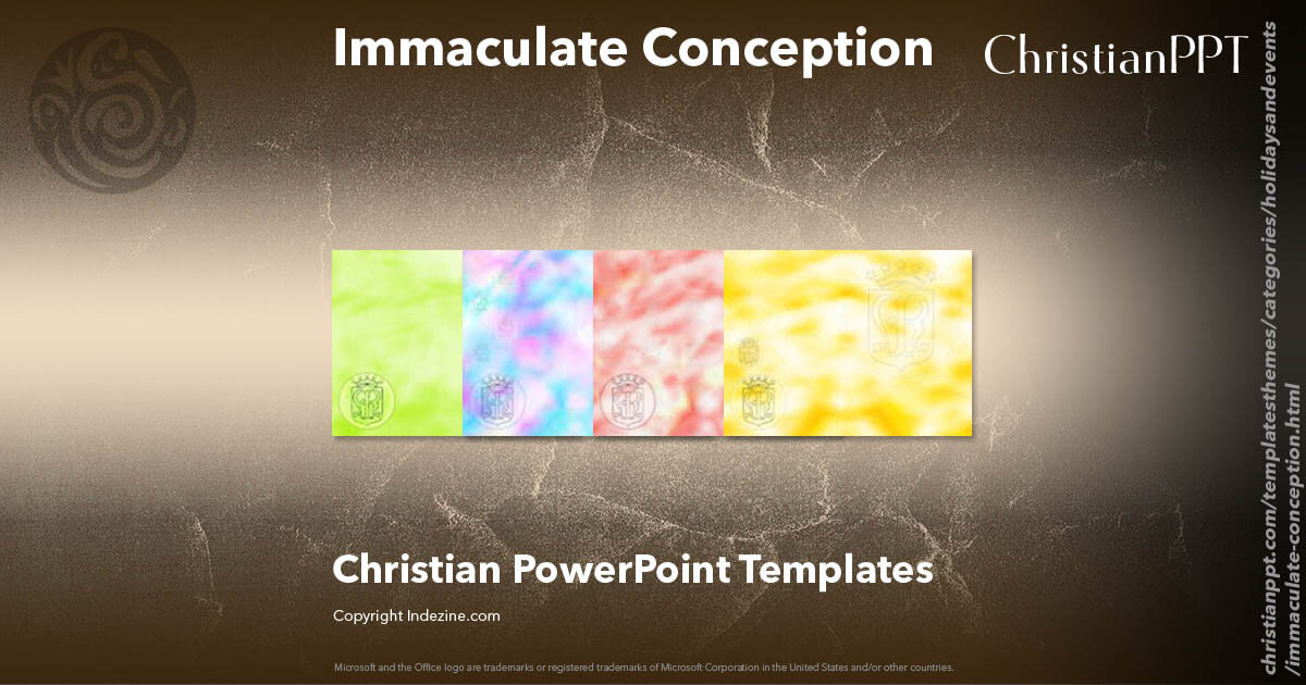 Immaculate Conception Christian PowerPoint Templates