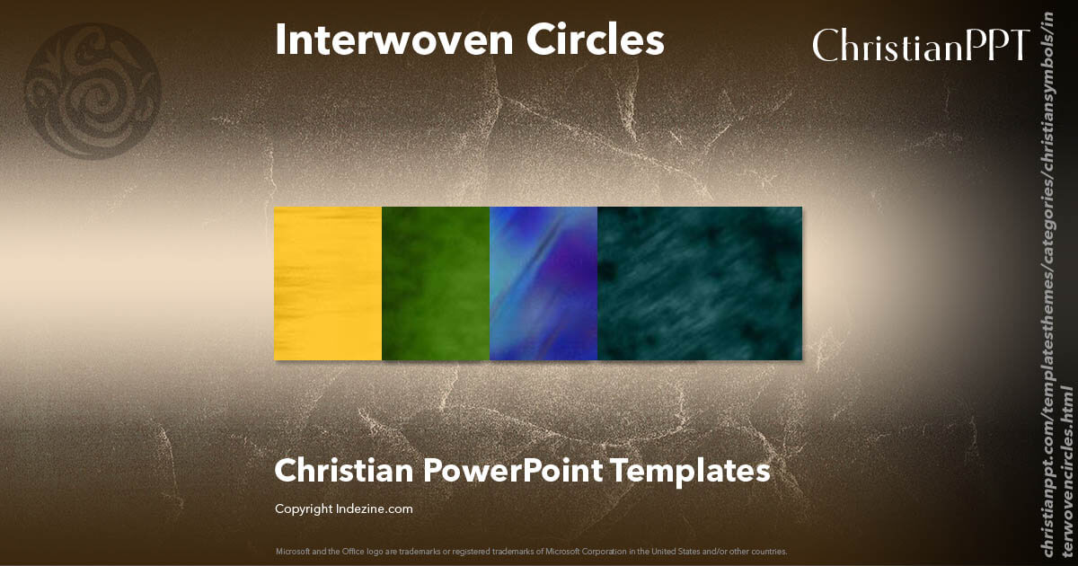 Interwoven Circles Christian PowerPoint Templates