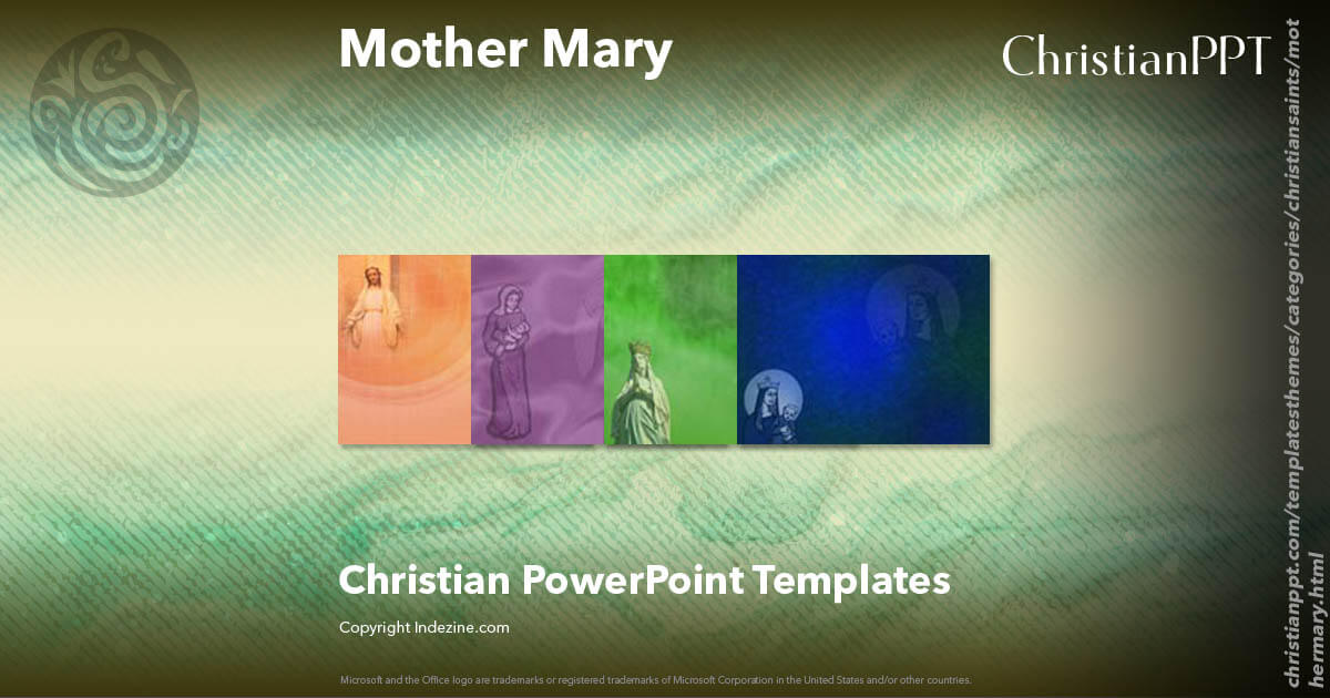 Mother Mary Christian PowerPoint Templates