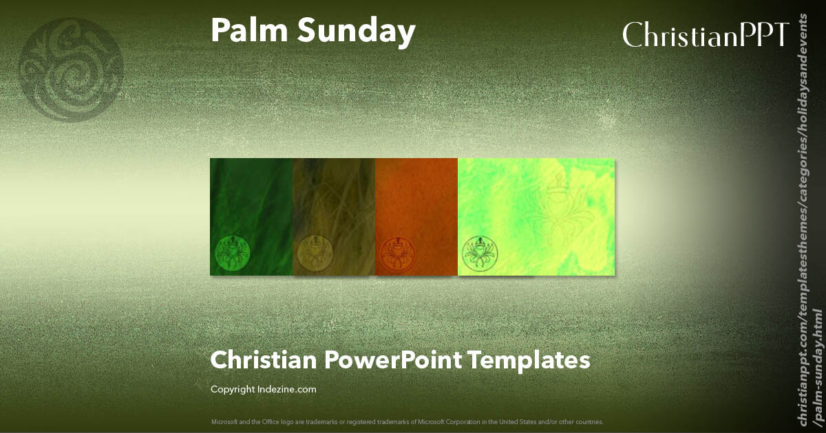 Palm Sunday Christian PowerPoint Templates