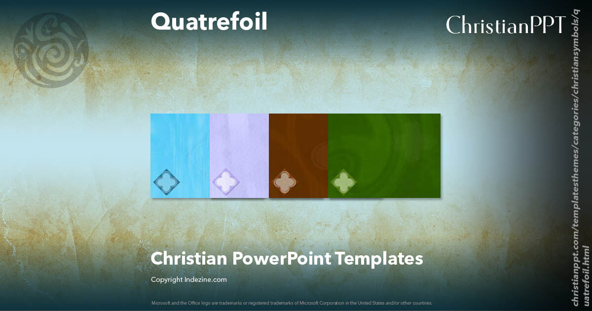 Quatrefoil Christian PowerPoint Templates
