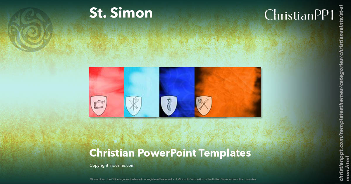 St. Simon Christian PowerPoint Templates