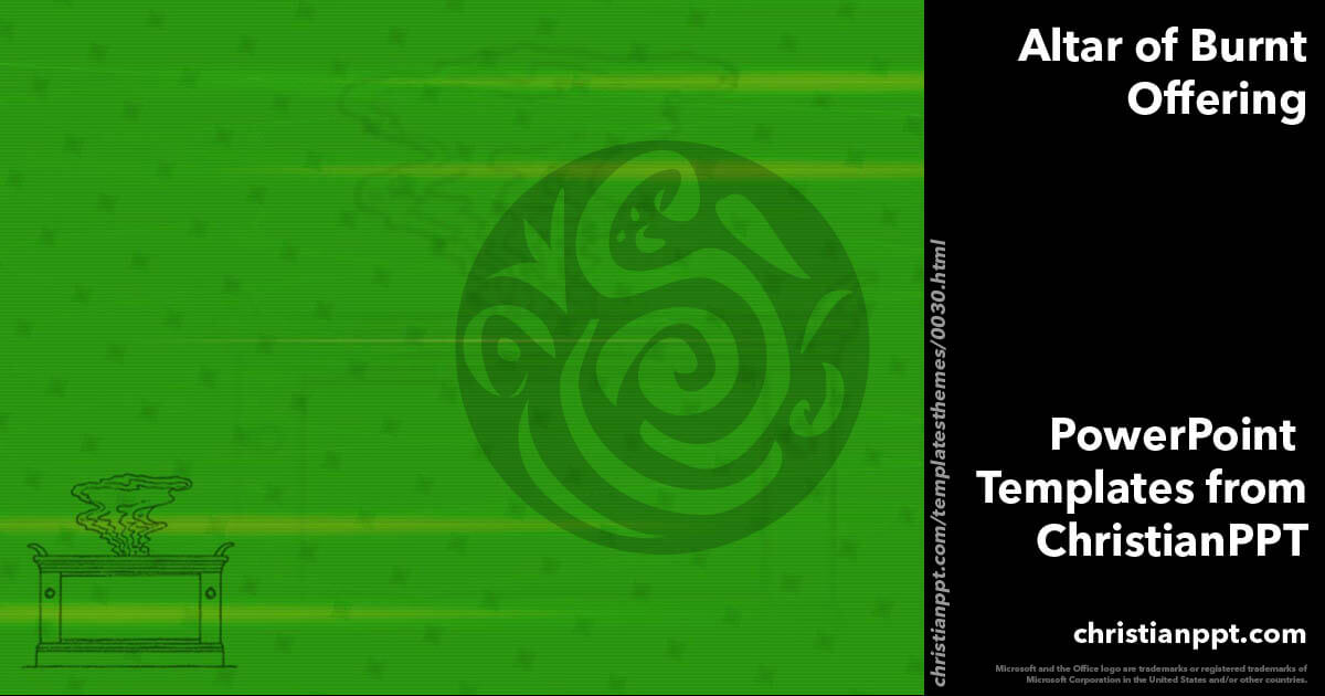 Altar of Burnt Offering 01 - Christian PowerPoint Templates