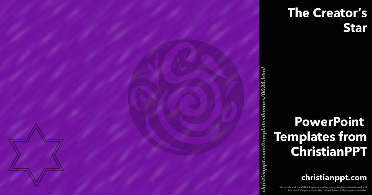 The Creator's Star 01 - Christian PowerPoint Templates