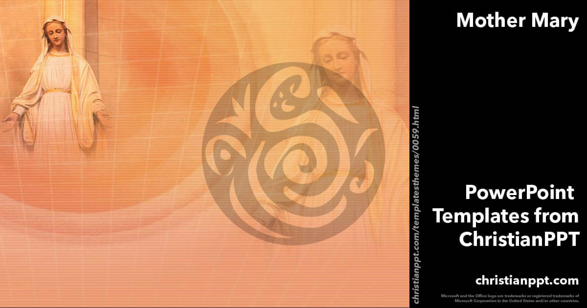 Mother Mary 01 - Christian PowerPoint Templates