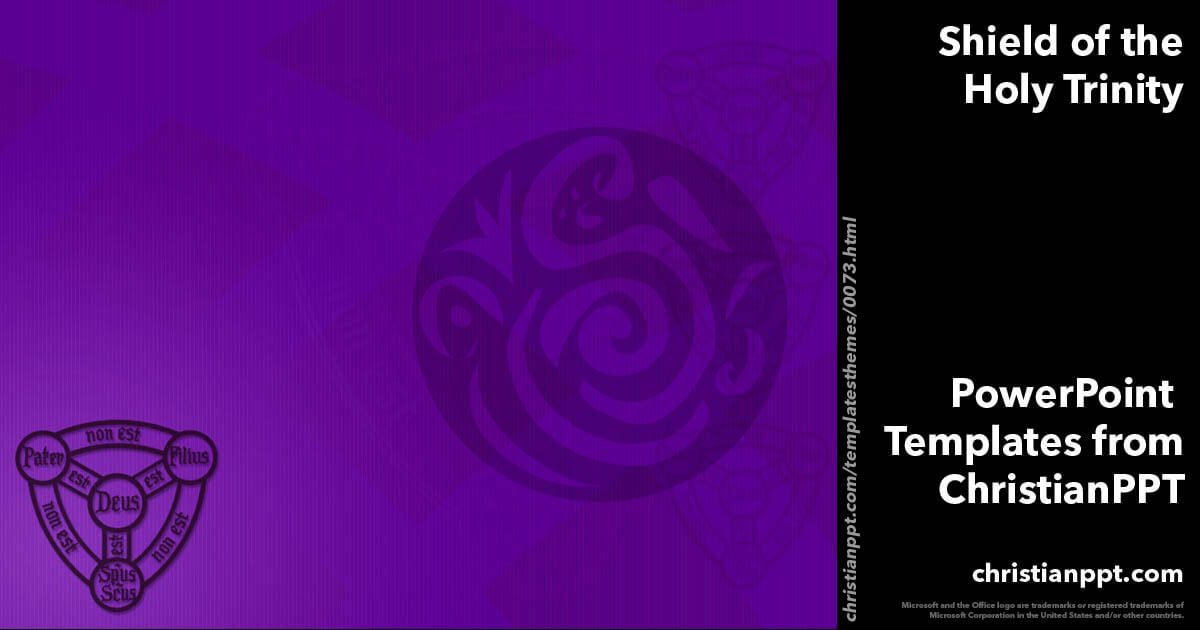 Shield of the Holy Trinity 01 - Christian PowerPoint Templates