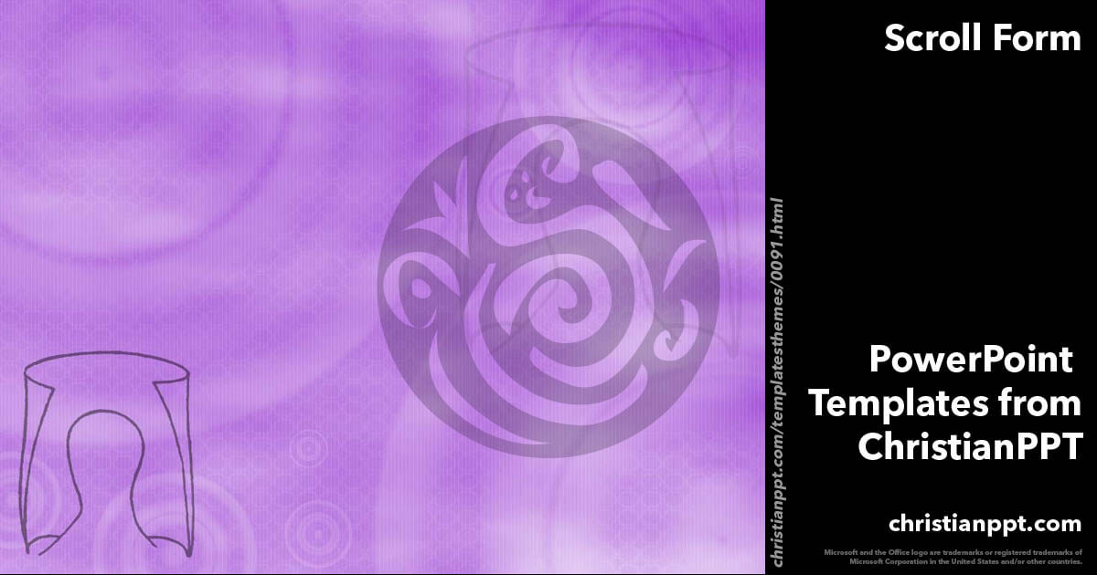 Scroll Form 01 - Christian PowerPoint Templates