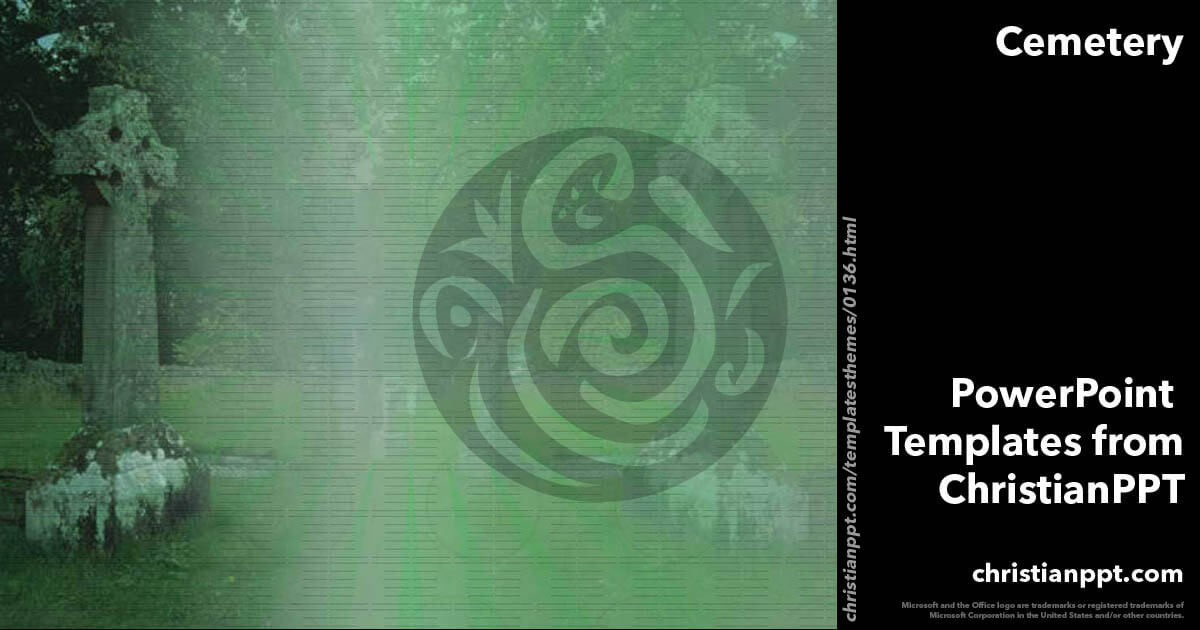Cemetery 02 - Christian PowerPoint Templates