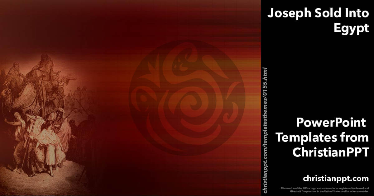 Joseph Sold Into Egypt - Christian PowerPoint Templates