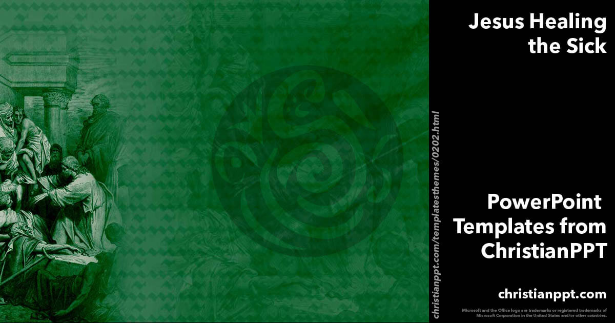 Jesus Healing the Sick - Christian PowerPoint Templates