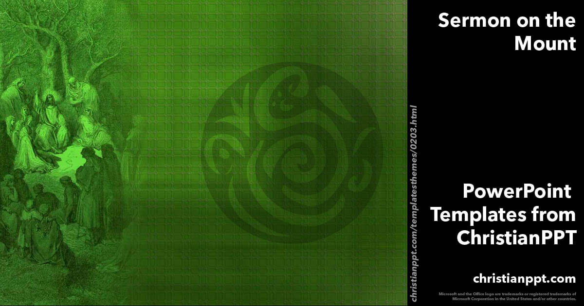 Sermon on the Mount - Christian PowerPoint Templates