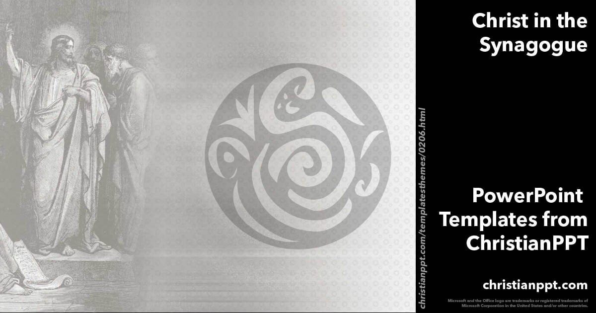 Christ in the Synagogue - Christian PowerPoint Templates