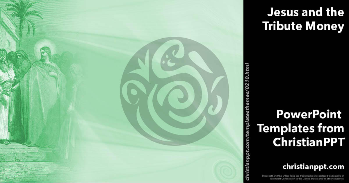 Jesus and the Tribute Money - Christian PowerPoint Templates