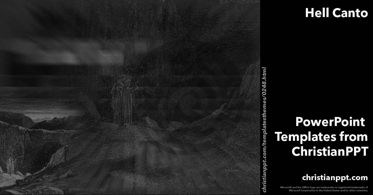 Hell Canto 3 A - Christian PowerPoint Templates