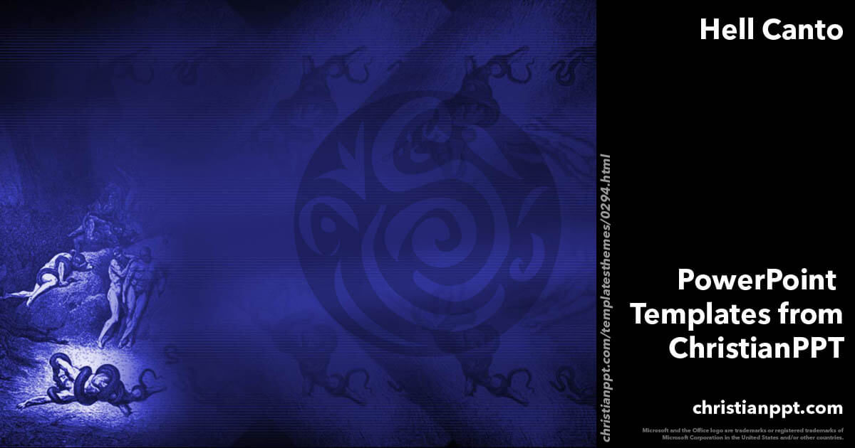 Hell Canto 25 A - Christian PowerPoint Templates